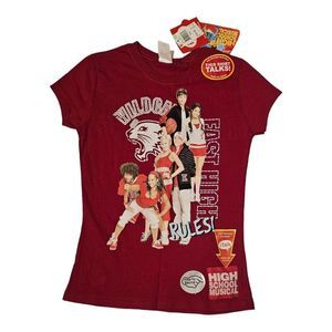 Disney | Shirts & Tops | High School Musical Shirt Youth 12 Red Disney ...